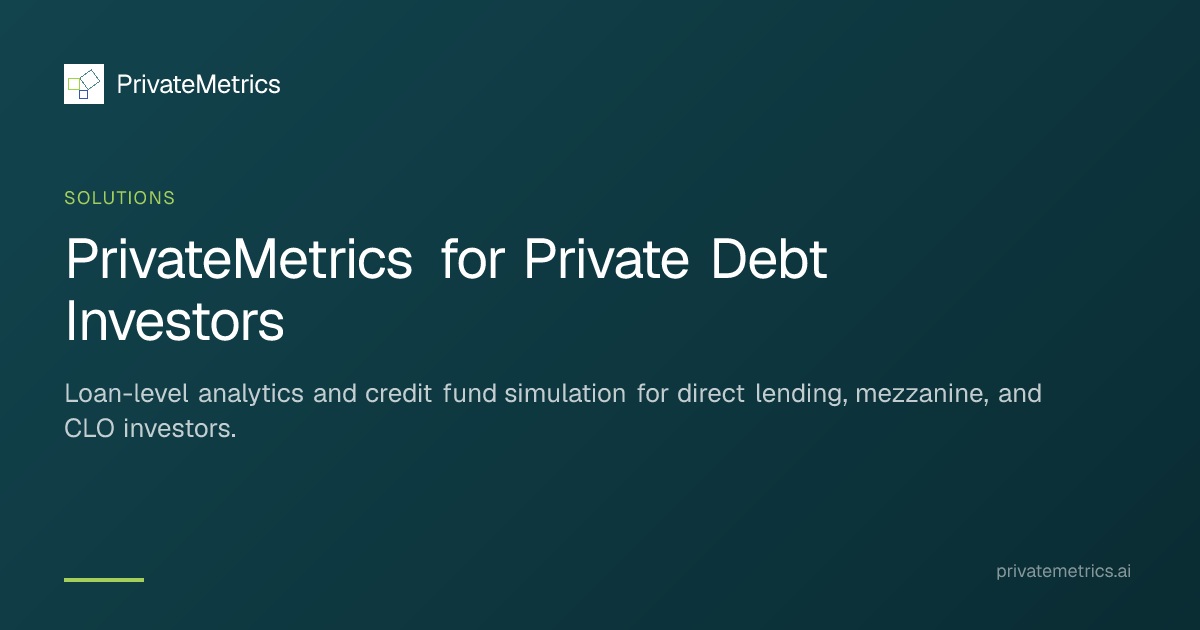 Private Debt Investors | PrivateMetrics